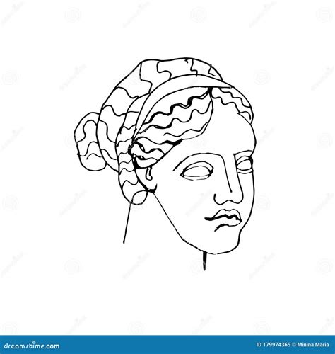 Aphrodite Vector Cartoon Isolated Art On White Background Flat