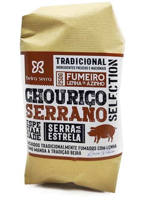 Chouriço Serrano Beira Serra 200g Alma De Portugal