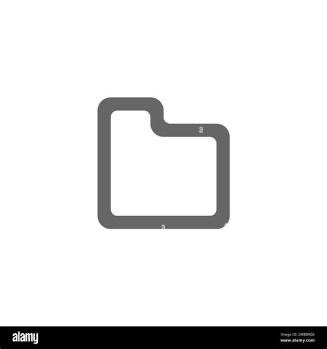 Folder Flat Icon Graphic Resource Template Vector Illustration Stock