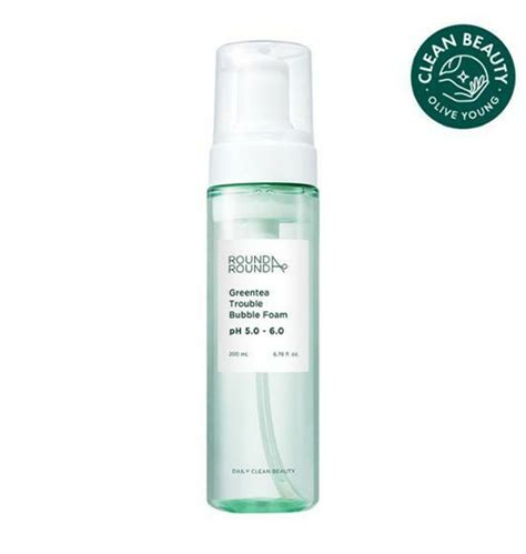 라운드어라운드 그린티 트러블 버블폼 200ml 티몬