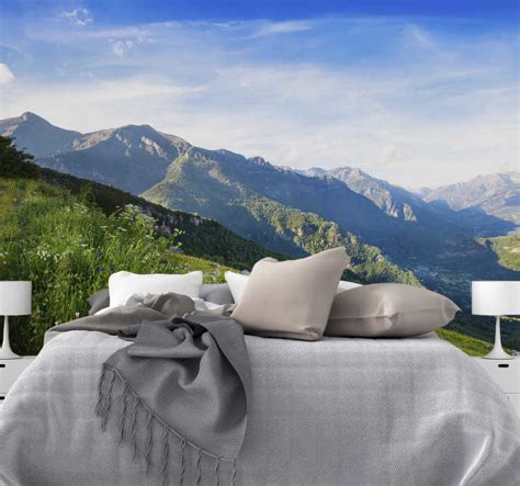 Papier Peint Mural De Montagne Aire Fraiche TenStickers