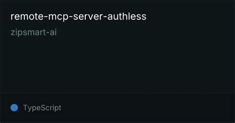 remote mcp server authless glama