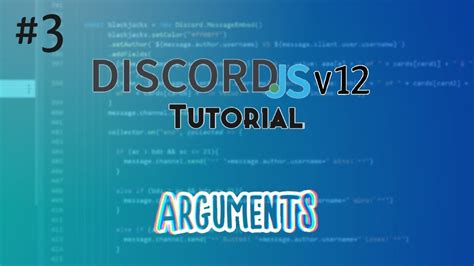 discord js bot tutorial 3 arguments youtube