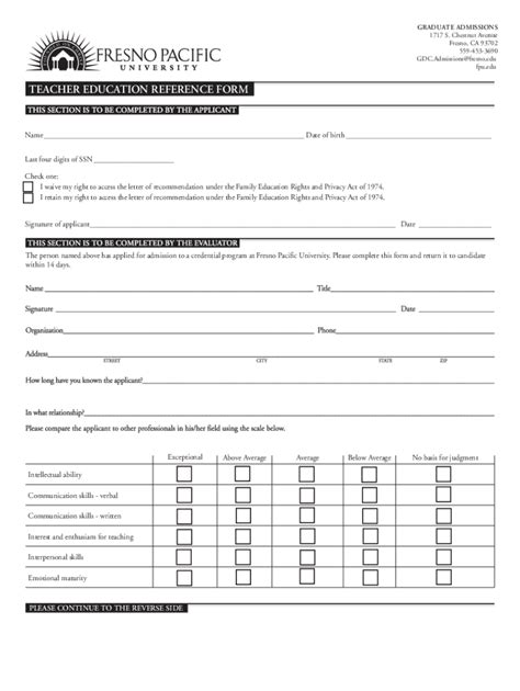 Fillable Online Fresno Pacific University Transcript Suggested