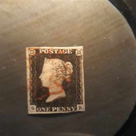 Gb 1 1840 Penny Black 4 Margin Vf Hipstamp