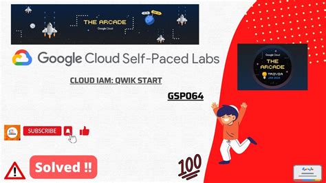 Cloud Iam Qwik Start Gsp064 Youtube