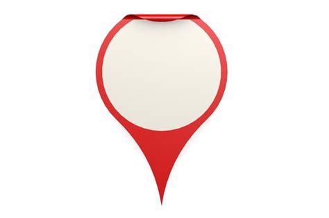 Premium Photo Red Pointer On Isolated White Background