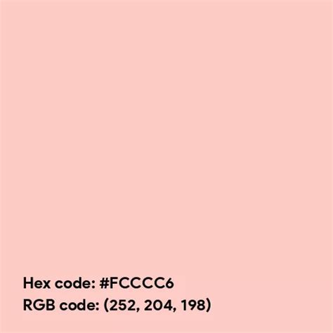 Fcccc6 Color Name Is Light Red