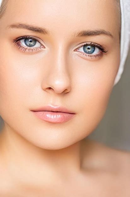 Premium Photo Skin Care And Beauty Routine Beautiful Woman With White