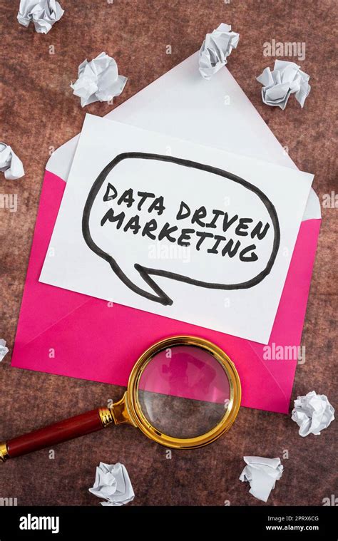 Conceptual Display Data Driven Marketing Business Overview Strategy