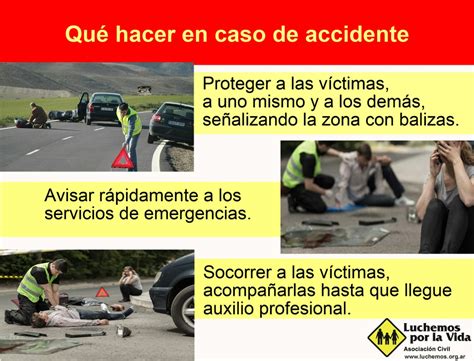 Qué hacer en caso de accidente