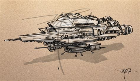 Artstation Concept Spaceship 2