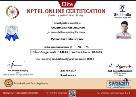 bcadatascience nptel python iitmadras datascience
