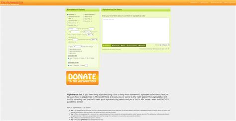 The Alphabetizer Alternatives And Similar Sites And Apps Alternativeto