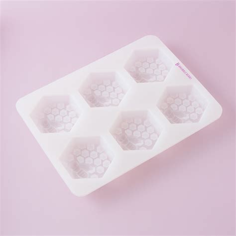6 Cavity Bee Honeycomb Silicone Shiny Mold For Soap Making Soap Making And Bath Tools Pe