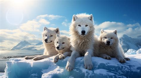 冰雪环境AI数字艺术 美丽的冰雪环境和北极狼 AI平面元素免费下载 png格式 1456像素 编号64384194 千图网