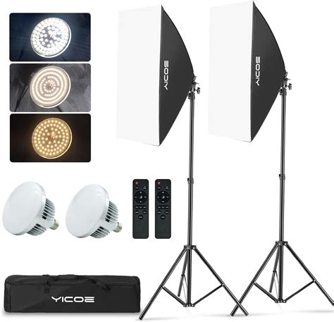 Amazon Neewer Photography Studio 600W Softbox Lighting Kit 3 Packs 24x24 Inches Softbox