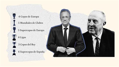 Florentino Pérez supera a Bernabéu en títulos de fútbol el presidente