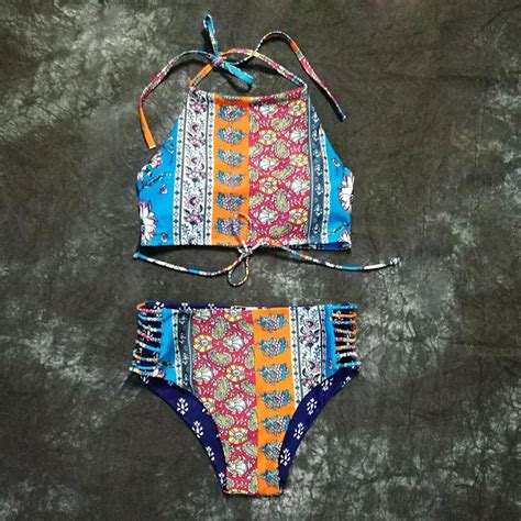 2018 New Swimwear Women European And American Sexy Split Style National