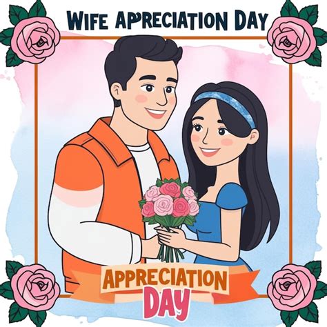 National Wife Appreciation Day Celebrate Premium Ai Generated Image