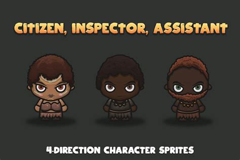 Tropical 4 Direction Character Sprites