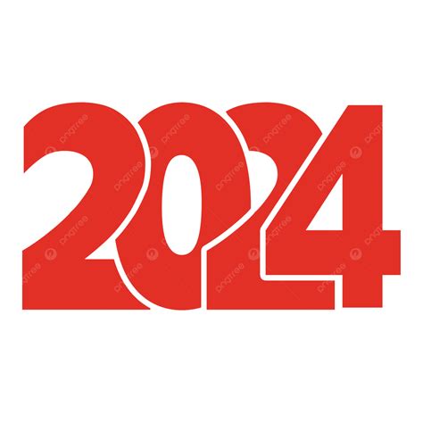 2024年新年藝術字 2024 新年 農曆新年素材圖案，psd和png圖片免費下載