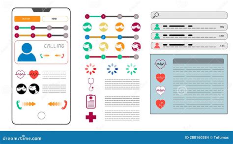 Mobile Interface Layout And Icon Stock Vector Illustration Of Icon