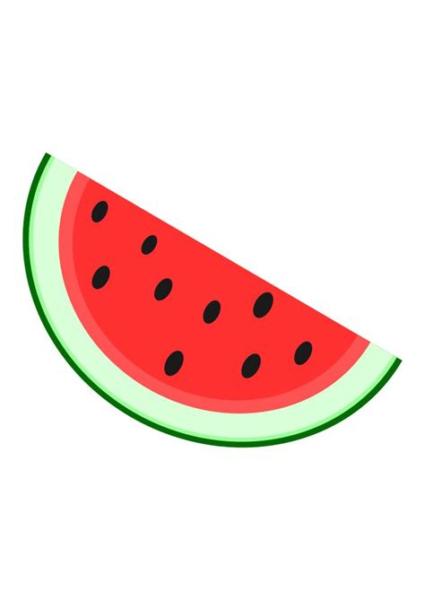 Watermelon Slice Clipart Free SVG File