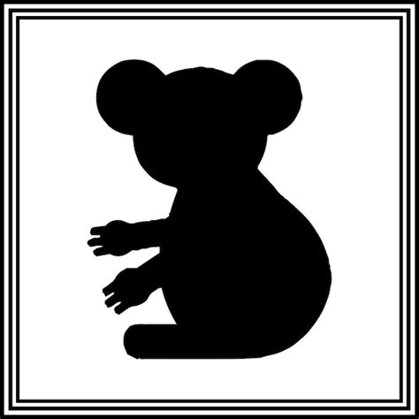 Premium Vector Koala Silhouette Vector Wildlife Animal Illustration