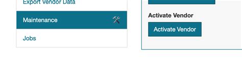setting an active vendor to inactive