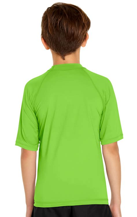 Rash Guard Short Sleeve Lime Green Wet Effect Inc