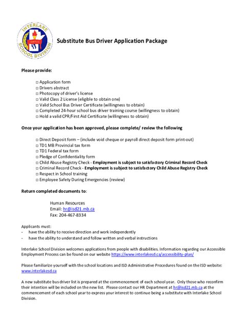 Fillable Online Revised Bus Driver Application Form Fax Email Print Pdffiller