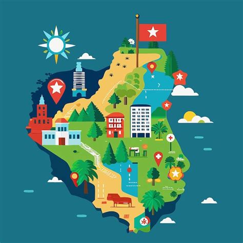 Vector Map Of Taiwan High Detailed Country Map With Division Cities And