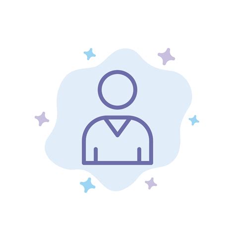 Avatar Interface User Blue Icon On Abstract Cloud Background 13291077 Vector Art At Vecteezy