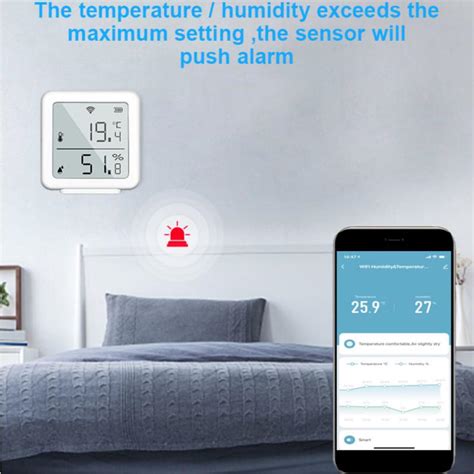 Tuya Wifi Temperature And Humidity Sensor Temperat Grandado