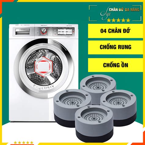 Mua Bộ 04 chân đế cao su đa năng Đế chống rung chống ồn máy giặt Đế