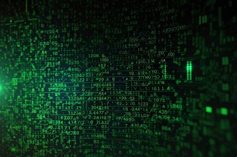 Premium Photo Abstract 3d Digital Technology Background With Green