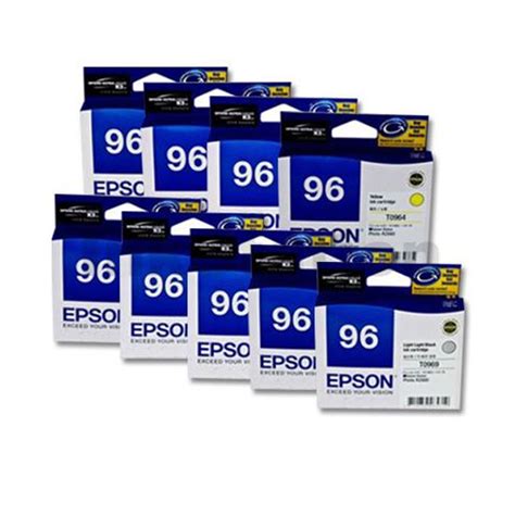 9 Pack Genuine Epson T0961 T0962 T0963 T0964 T0965 T0966 T0967 T0968 ...