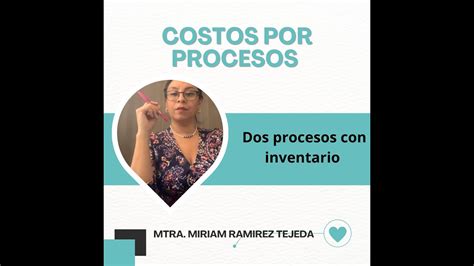 Costos Por Procesos Youtube