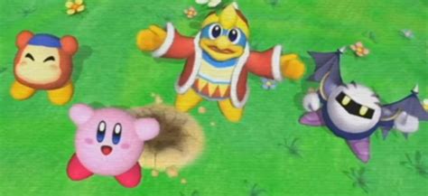 Kirby King DeDeDe Meta Knight Bandana Waddle Dee Waving Bye Bye Demon Baby Meta Knight