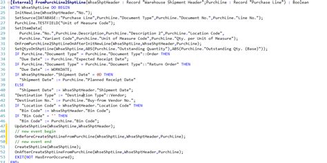 [event request] codeunit 5750 whse create source document