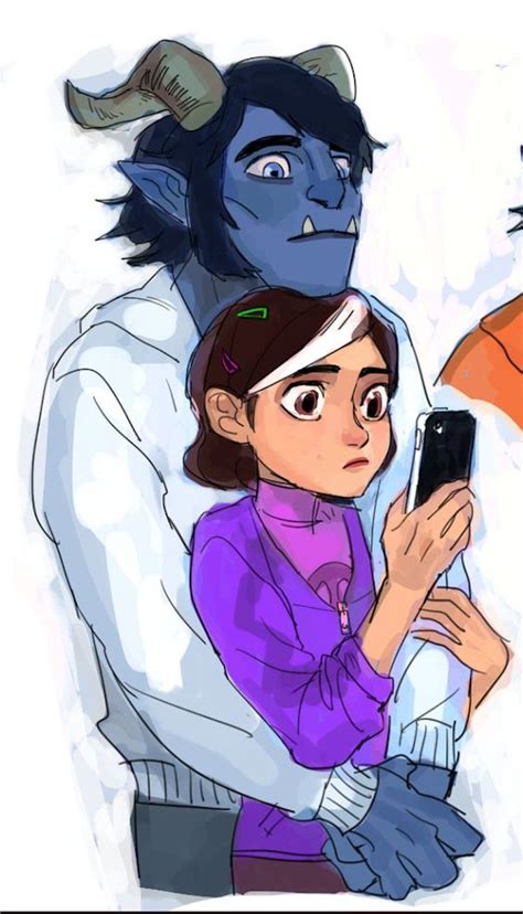 Jim As A Half Troll And His Girlfriend Claire From Trollhunters Trollhunters Characters Cute