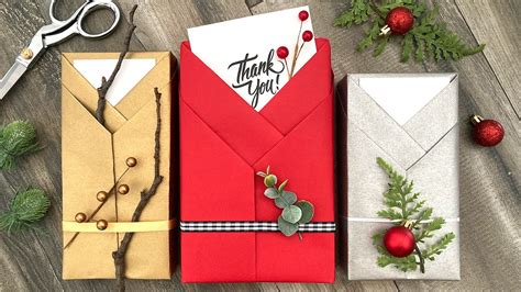 Christmas T Wrapping Idea For Shallow Rectangular Boxes Youtube