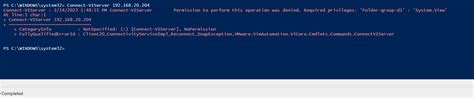 Cannot Connected To Vi Server With Powercli Automation