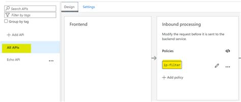 Accept Only Traffic From A Front End Service Api Management Functions