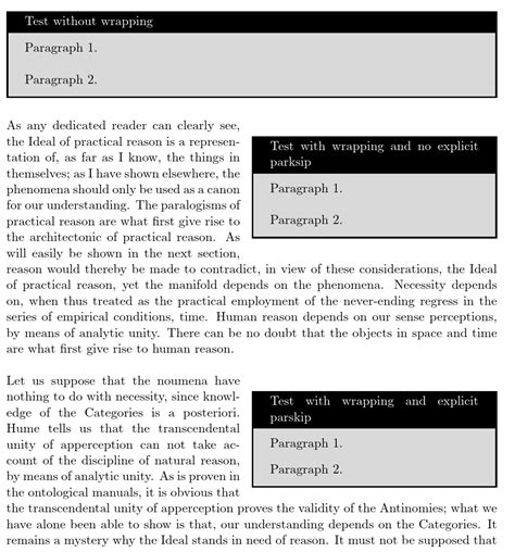 Paragraph Spacing Goes Awry When Tcolorbox Is Inside Wrapfigure TeX LaTeX Stack Exchange