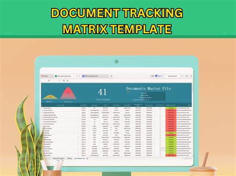 Document Control Matrix Template File Tracker Document Storage Organizer Quality Management Tool