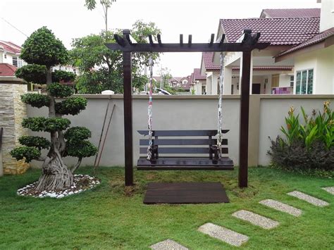 Gazebo Pergola Rumah Kayu Buaian