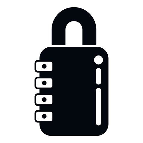 Cipher Padlock Icon Simple Vector Data Encryption 17326540 Vector Art At Vecteezy