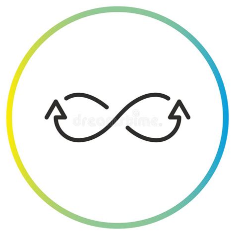 Infinity Recycling Icon Unlimited Reuse Recycle Or Refresh Cycle